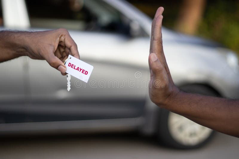 Customer Not Ready To Accept the Key Due To Delay Stock Image - Image ...