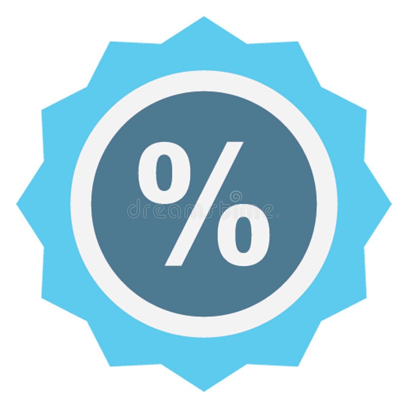 Customer Offer, Percent Tag Isolated Vector Icon Which Can Be Easily ...