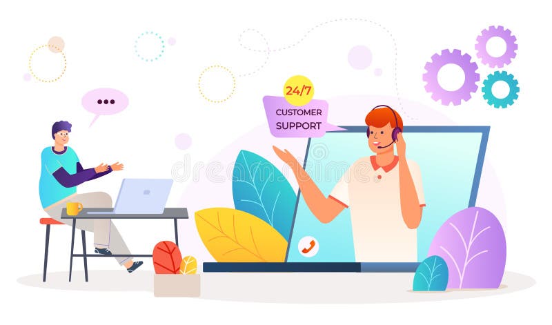 Customer Online Modern Technology Support, Mobile Phone Remote ...