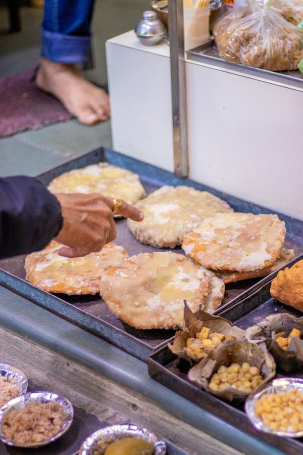 Customer Pointing a Street Food, India, Vertical Stock Photo - Image of ...