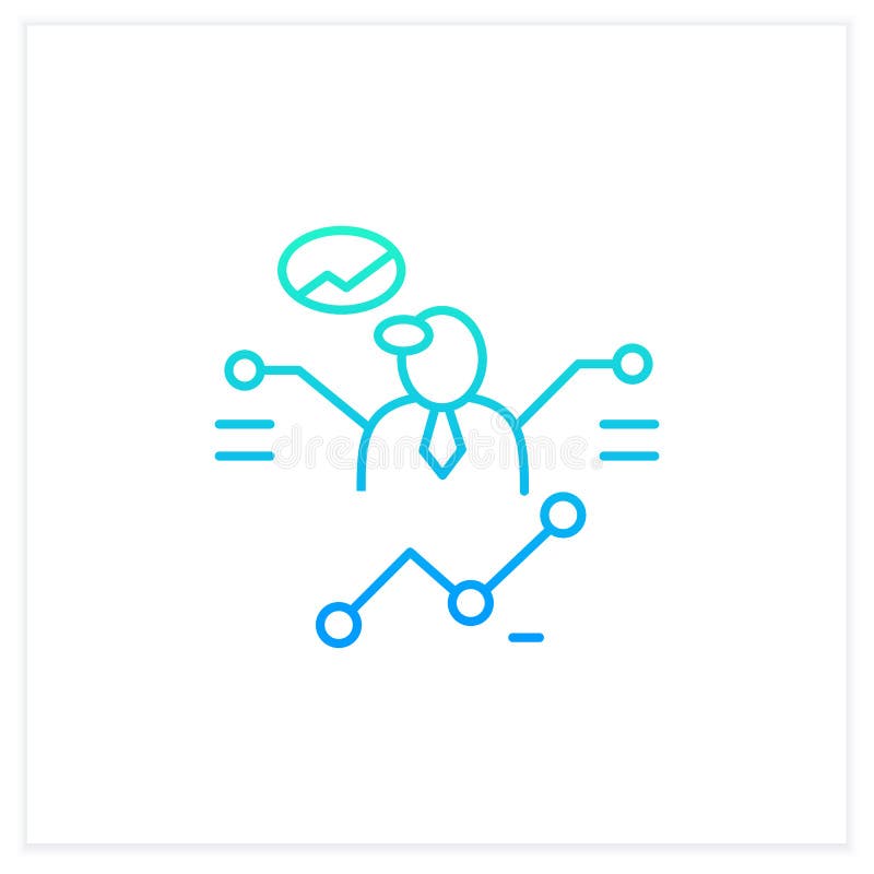 Customer Predictions Gradient Icon Stock Vector - Illustration of ...