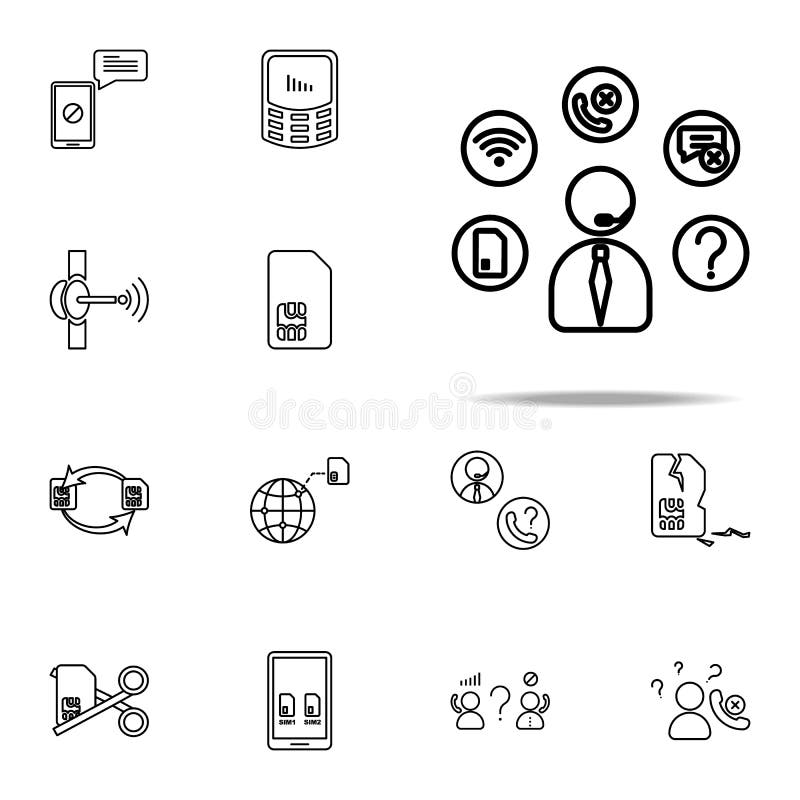 Customer Problems Icon. Telecommunication Icons Universal Set for Web ...