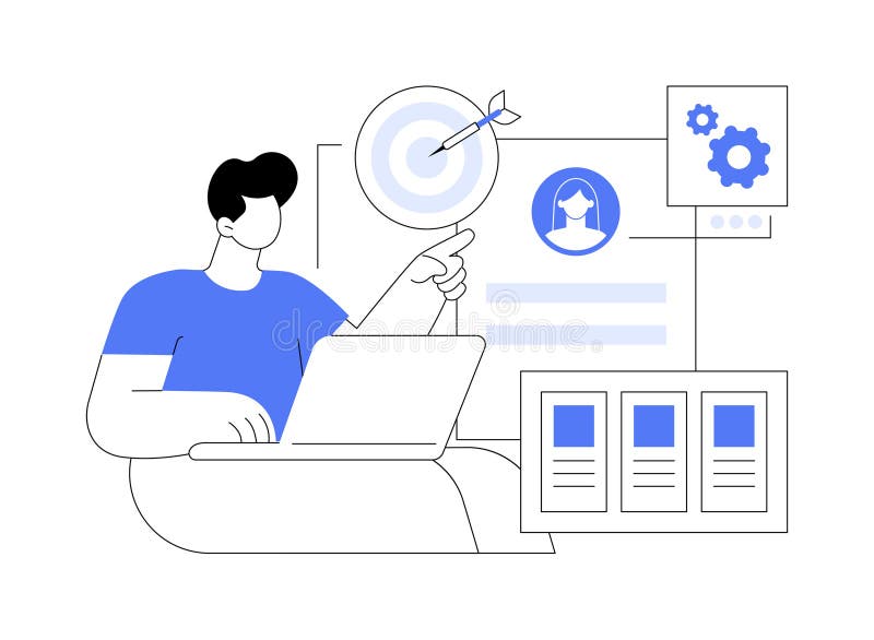 Customer Profiling Isolated Cartoon Vector Illustrations. Stock Vector ...