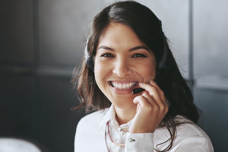 Customer Queries are My Top Priority. a Friendly Support Agent Working ...