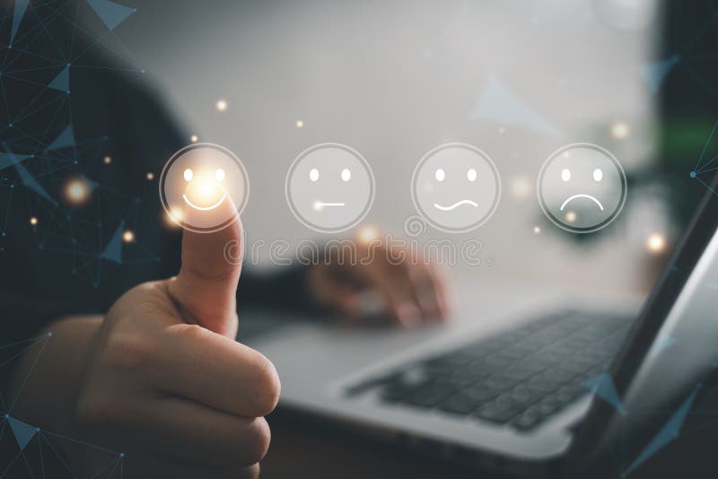 Customer Rate Their Satisfaction Ranking for Experience Review Survey ...