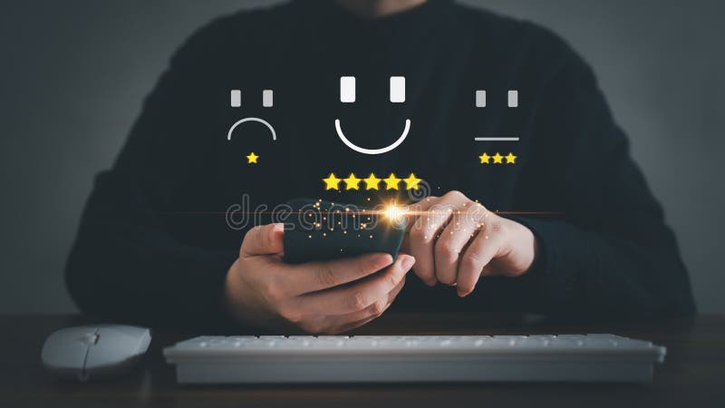 Customer Rate Their Satisfaction Ranking for Experience Review Survey ...