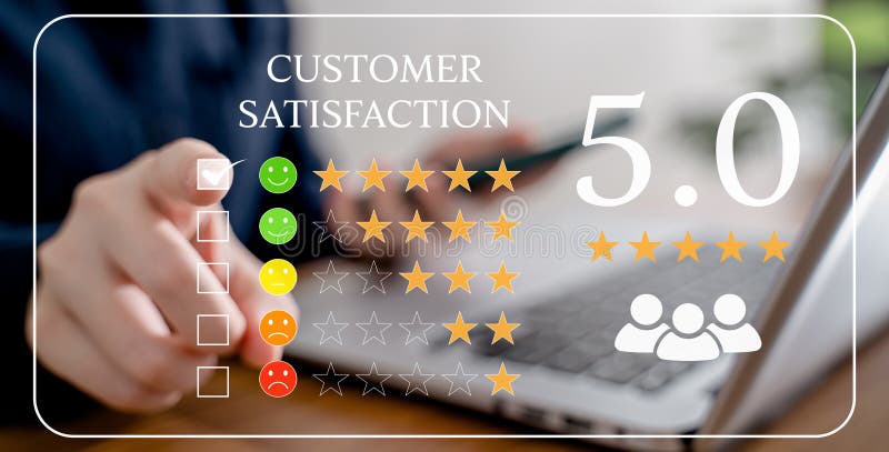 Customer Rate Their Satisfaction Ranking for Experience Review Survey ...