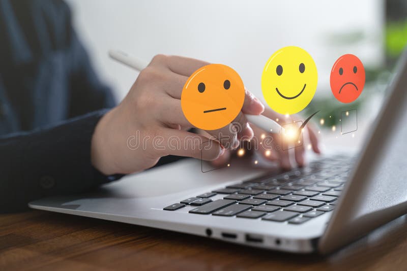 Customer Rate Their Satisfaction Ranking for Experience Review Survey ...