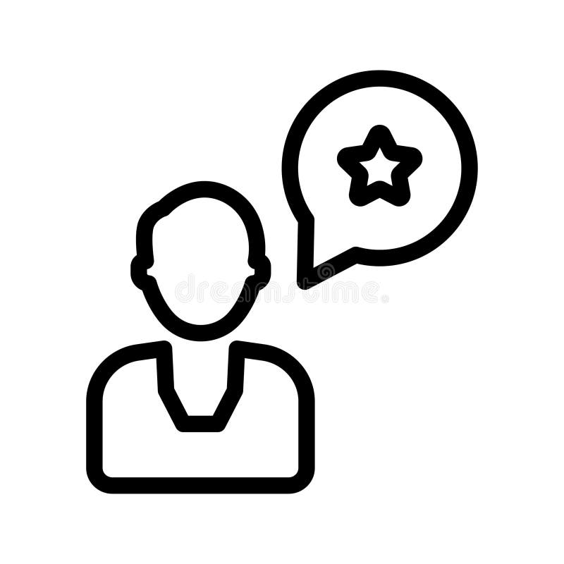 Customer rating Icon stock vector. Illustration of star - 384774844