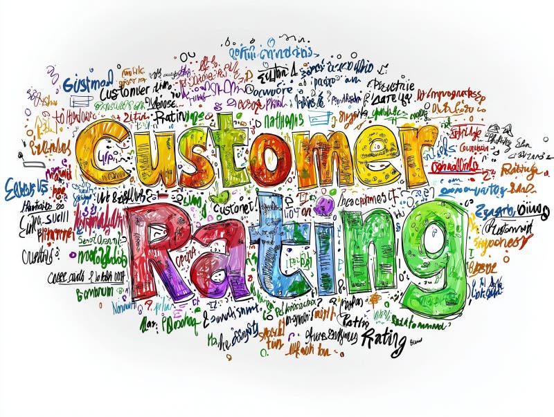 Customer Rating Typography Text Stock Photo - Image of rating, service ...