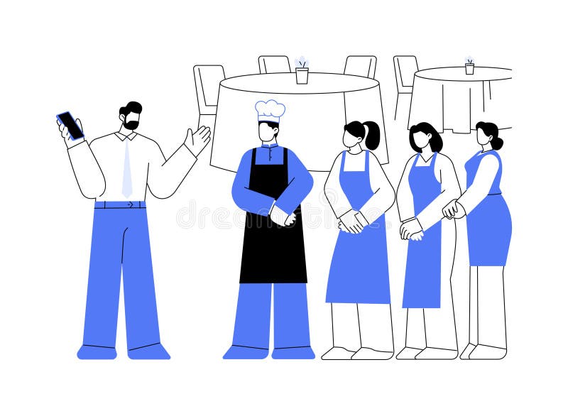 Customer Relation in a Restaurant Abstract Concept Vector Illustration ...