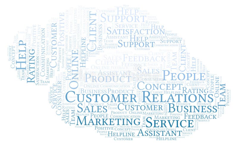 Customer Relations Management Word Cloud. Stock Illustration ...