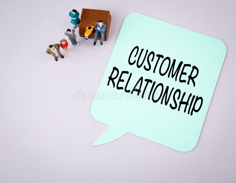 Customer Relationship. Business and Communication Concept Stock Image ...