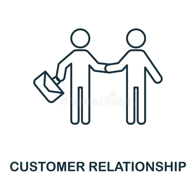 Customer Relationship Icon. Line Element from Customer Relationship ...