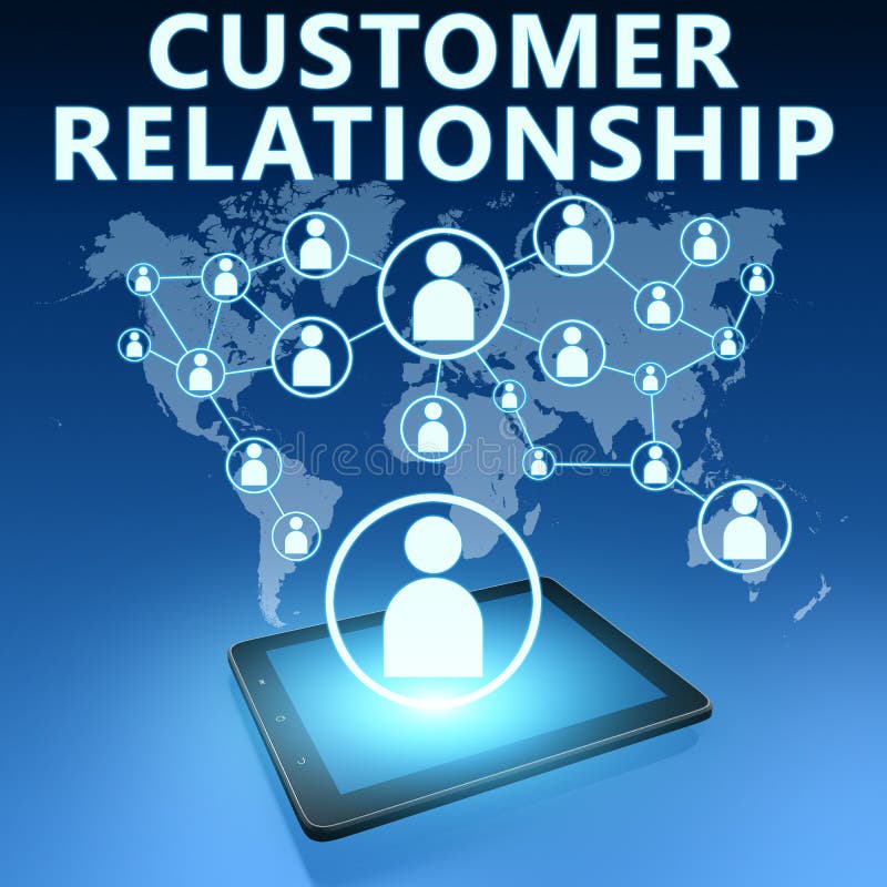Customer Relationship stock illustration. Illustration of product ...