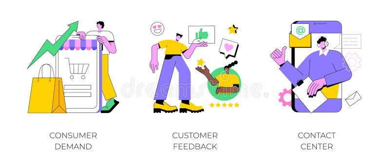 Customer Relationship Management Abstract Concept Vector Illustrations ...