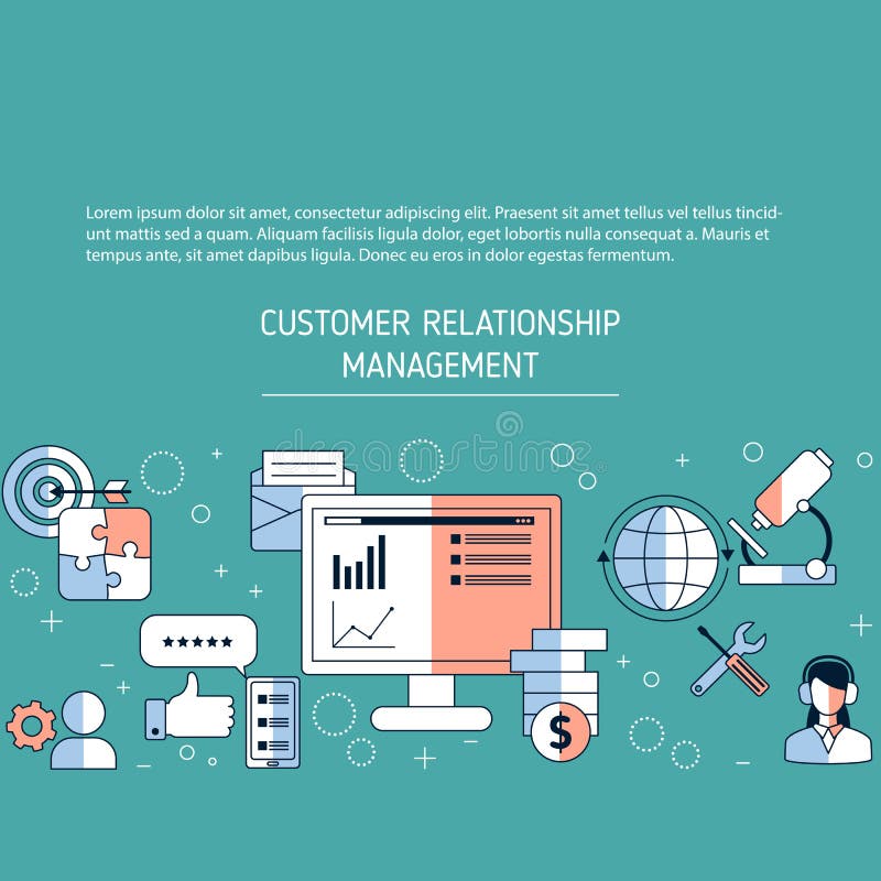 Customer Relationship Management Vector Concept Stock Vector ...