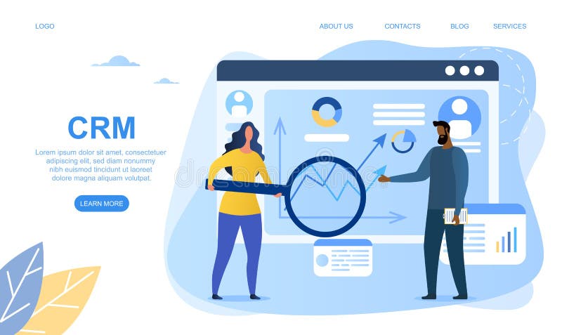 Customer Relationship Management Concept Stock Vector - Illustration of ...