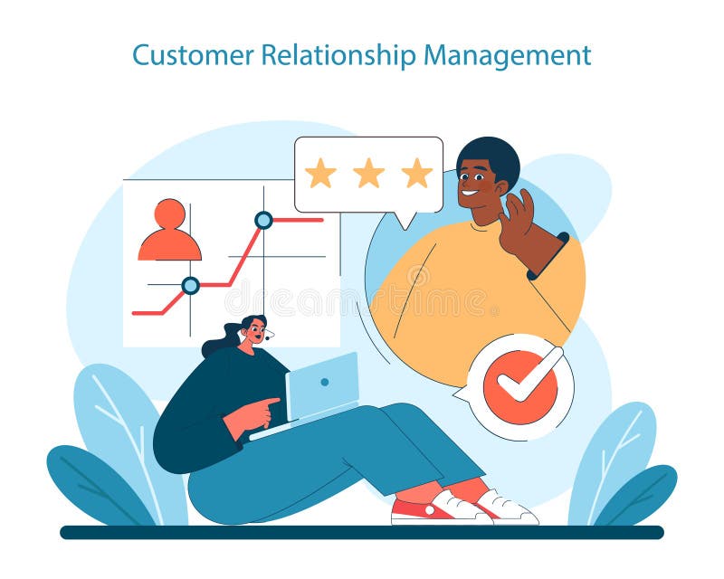 Customer Relationship Management Concept. Enhancing Client Satisfaction ...