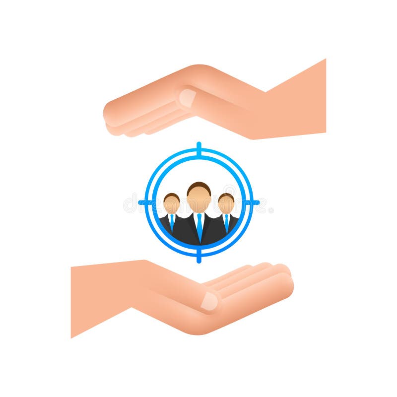 Customer Relationship Management Concept with Hands. Organization of ...