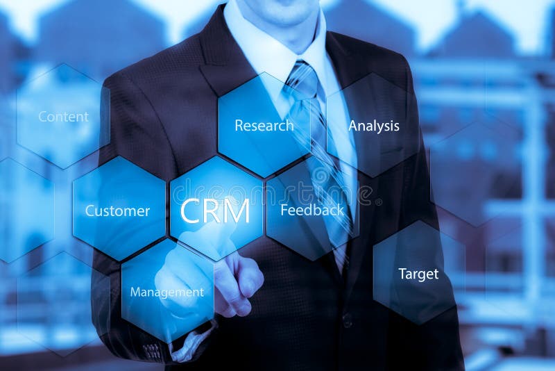 Customer Relationship Management Concept Man Selecting CRM Stock Image ... Customer Relationship Management Concept Man Selecting CRM Stock Image ...