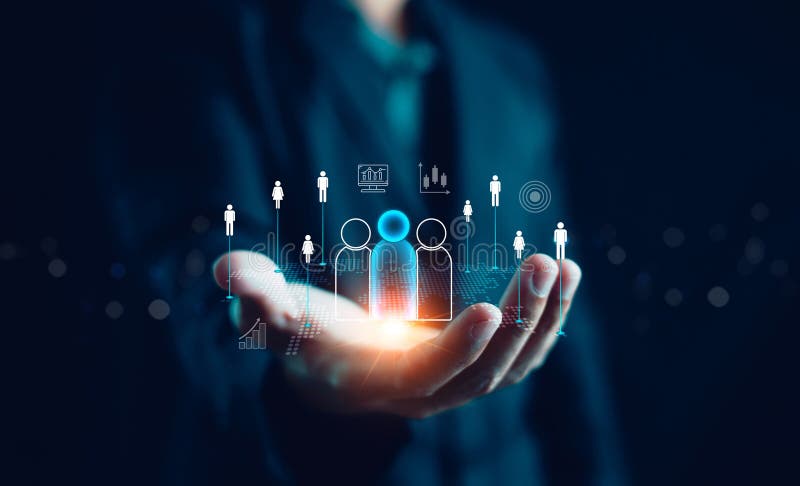 Customer Relationship Management, CRM, Businessman or Client Show ...