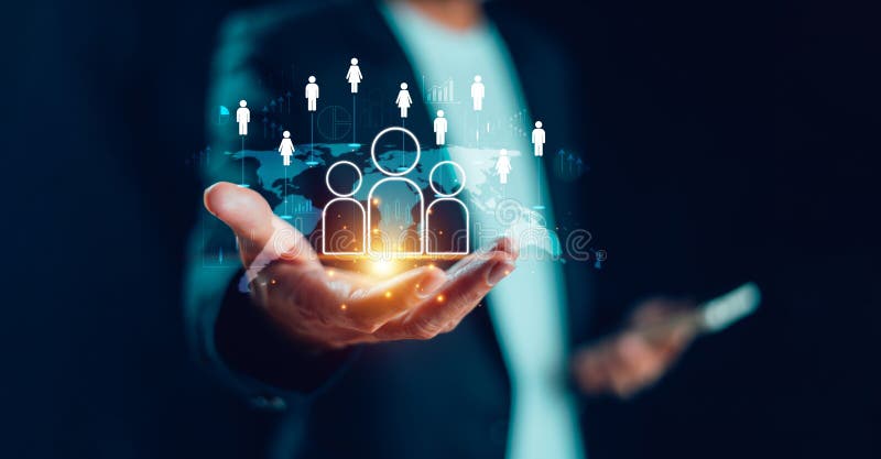 Customer Relationship Management Stock Photo - Image of global ...