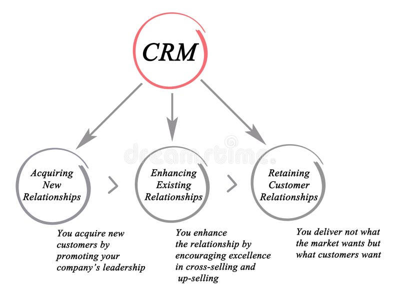 Customer Relationship Management Stock Illustration - Illustration of ...