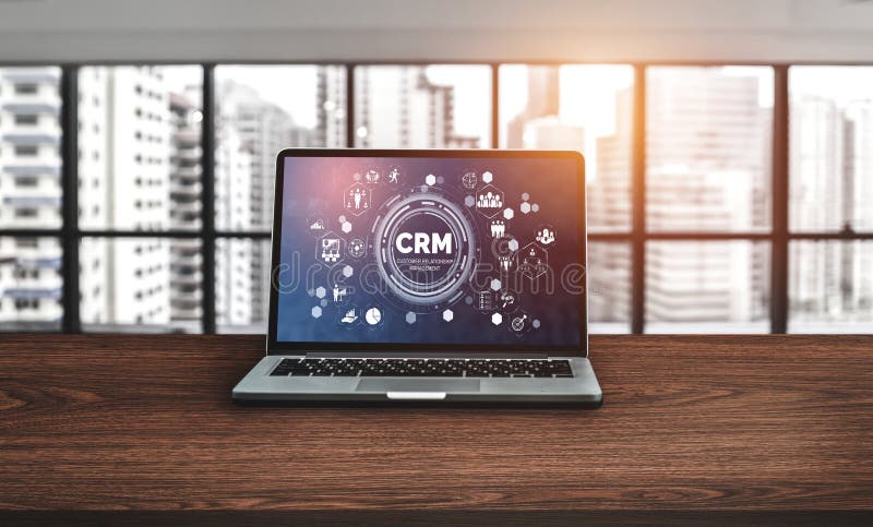 Customer Relationship Management System on Modish Computer for CRM ...