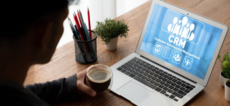 Customer Relationship Management System on Modish Computer for CRM ...