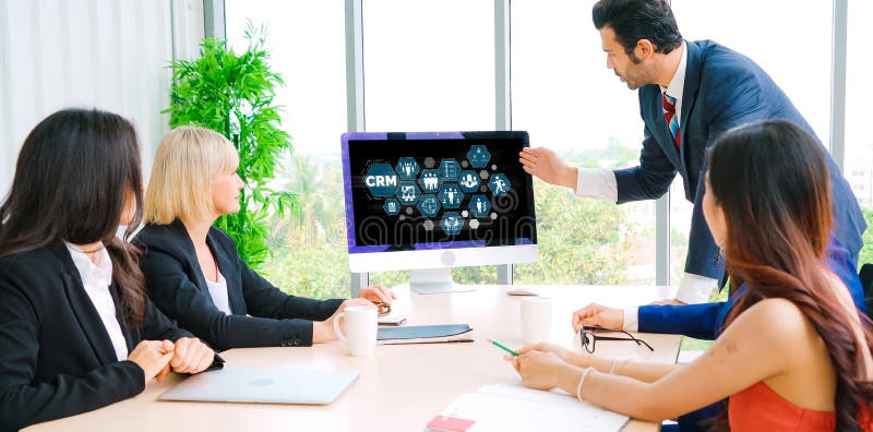 Customer Relationship Management System on Modish Computer for CRM ...