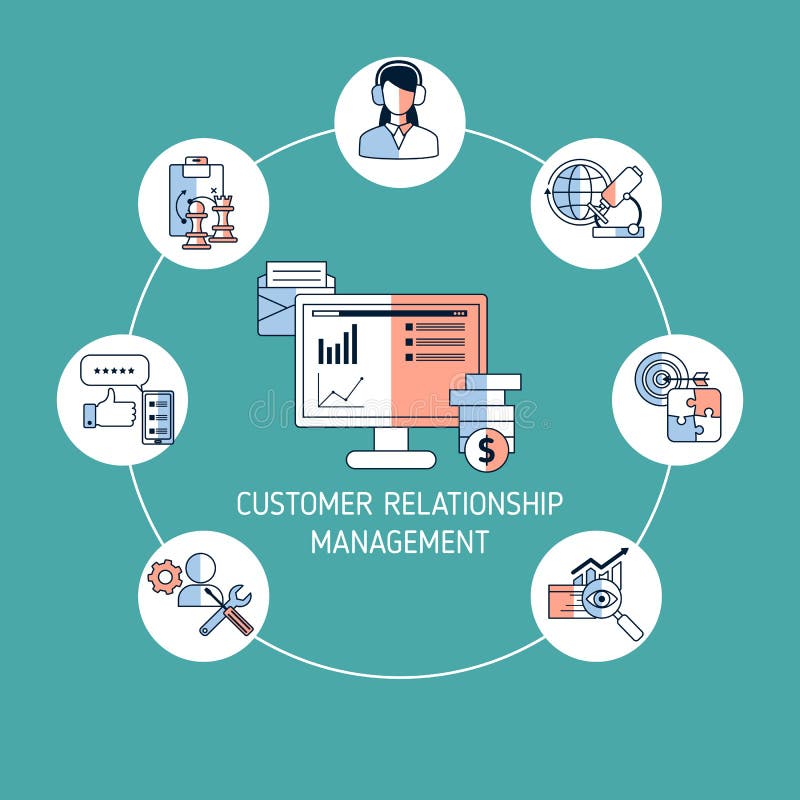 Customer Relationship Management Vector Concept Stock Vector ...