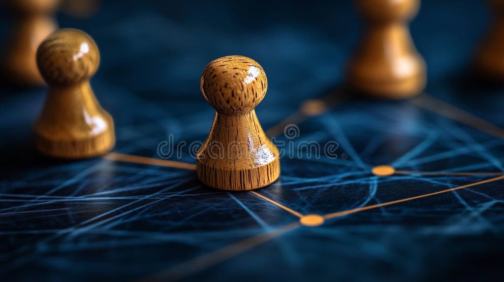 Customer Relationship Management Wooden Figures Linked on a Network Visualizing the CRM Concept ...