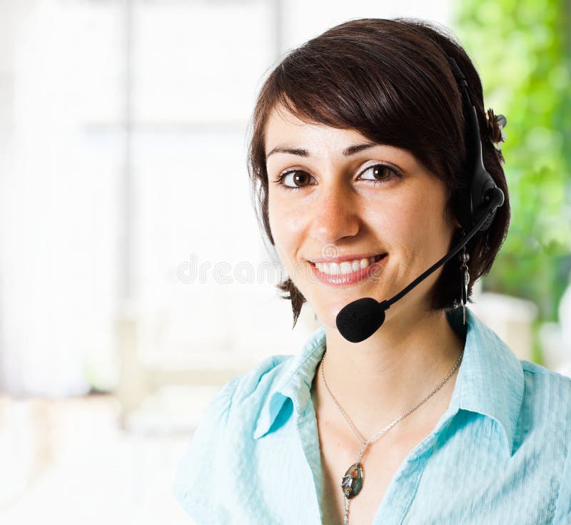 Customer representative stock image. Image of happy, service - 20720699