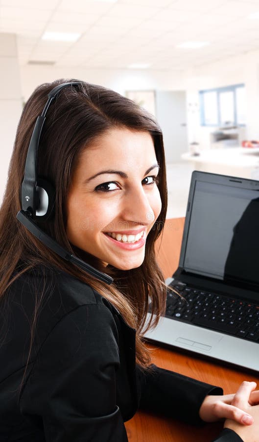 Customer representative stock image. Image of support - 20941377