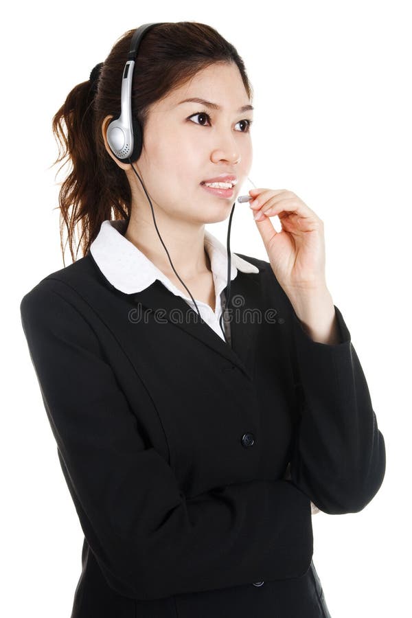 Customer Service/Call Center Rep Stock Image - Image of customer ...