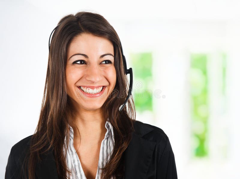 Customer Representative Portrait Stock Image - Image of service, office ...