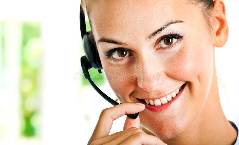 Customer Representative Portrait Stock Photo - Image of service ...
