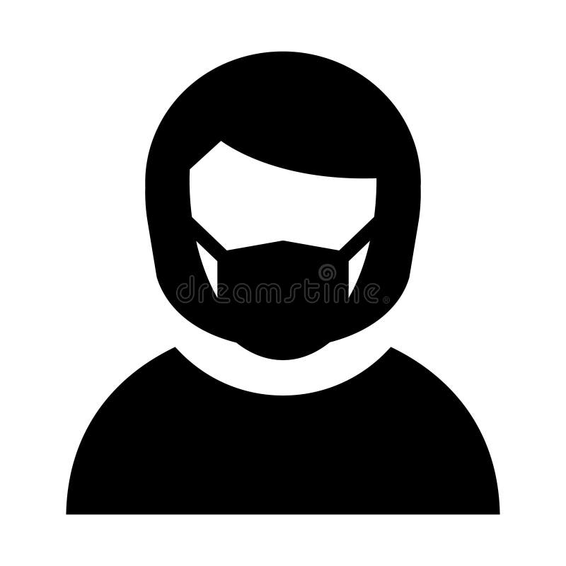Customer Representative Wearing Mask Vector Icon Which Can Easily ...