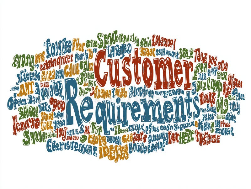 Customer Requirements Text Illustration Stock Image - Image of ...