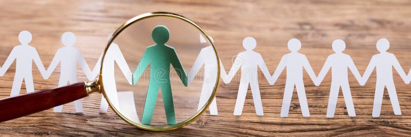 Customer Research Magnifying Glass Stock Image - Image of panoramic ...