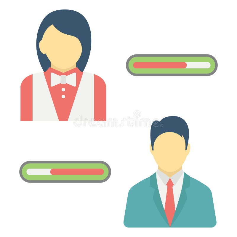 Customer Responsive Progress Bar, Employee Improvement Color Vector ...