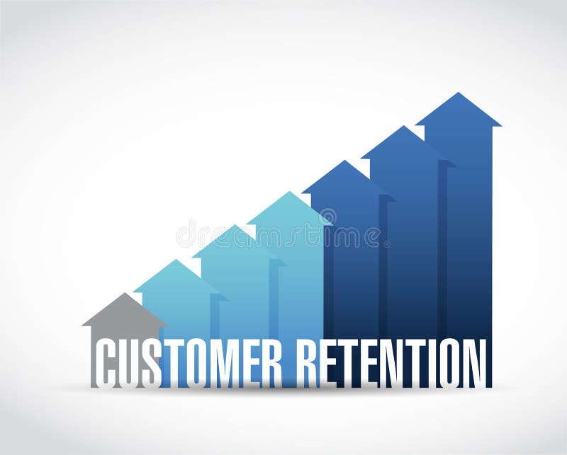 Customer Retention Sign Illustration Stock Illustration - Illustration ...
