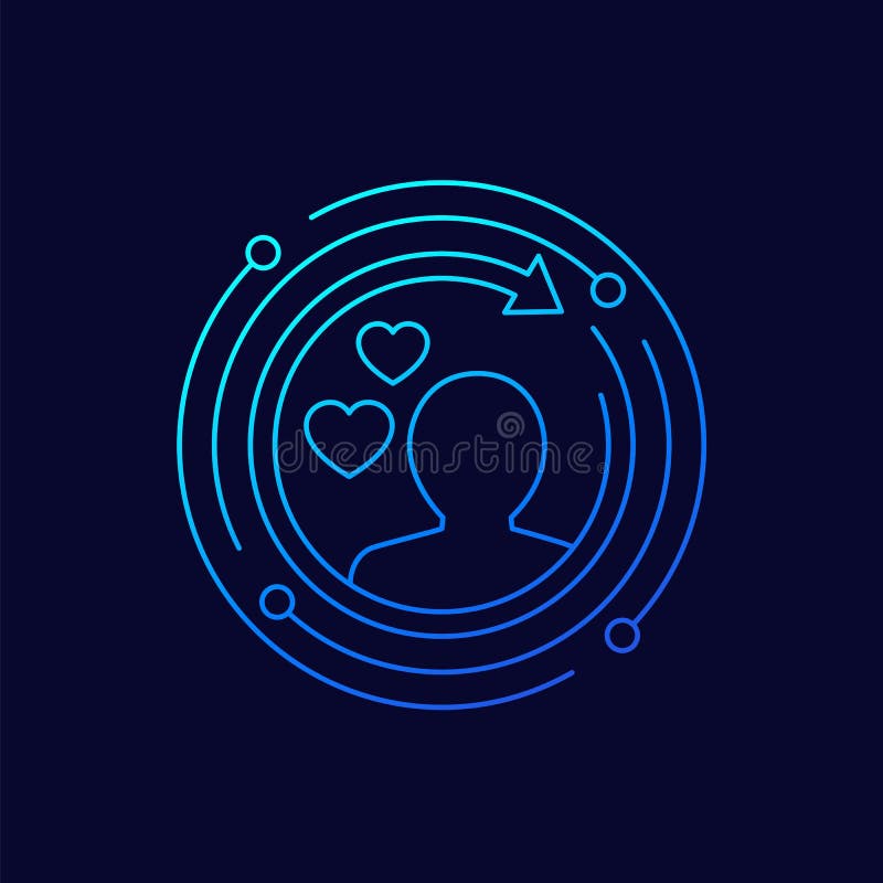 Customer Retention Icon, Client Satisfaction Stock Vector ...