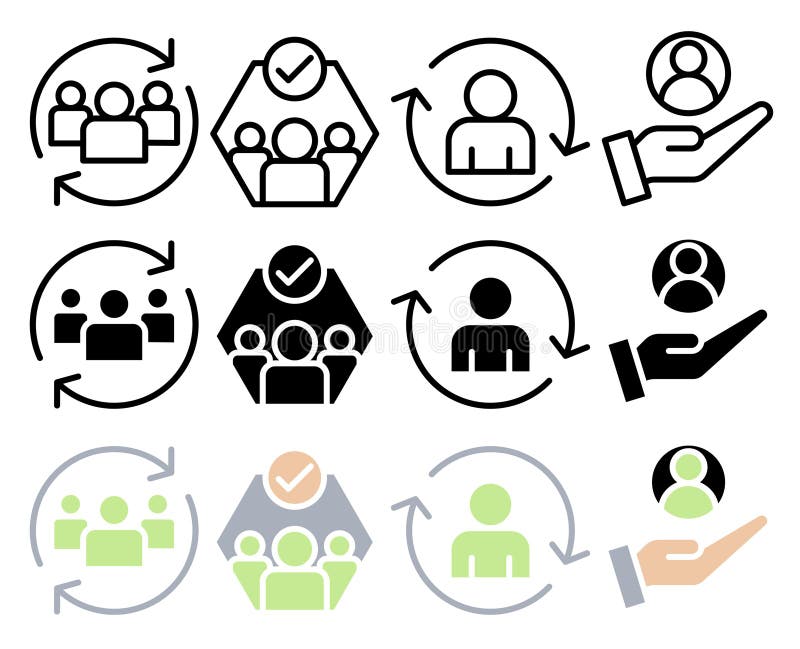 Customer Retention Icon Vector Stock Vector - Illustration of consumer ...