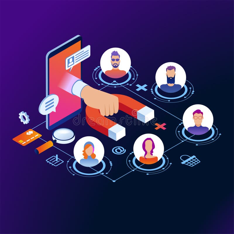 Customer retention stock illustration. Illustration of consumers - 17628620