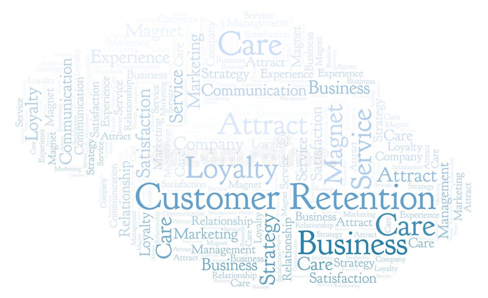 Customer Retention Word Cloud. Stock Illustration - Illustration of ...
