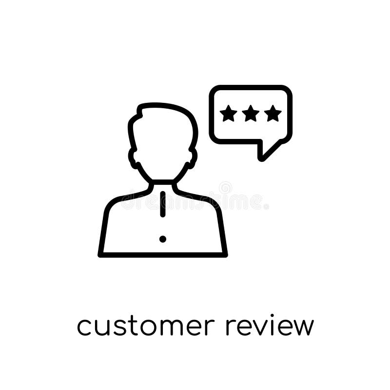 Customer Review Icon from Ecommerce Collection. Stock Vector ...