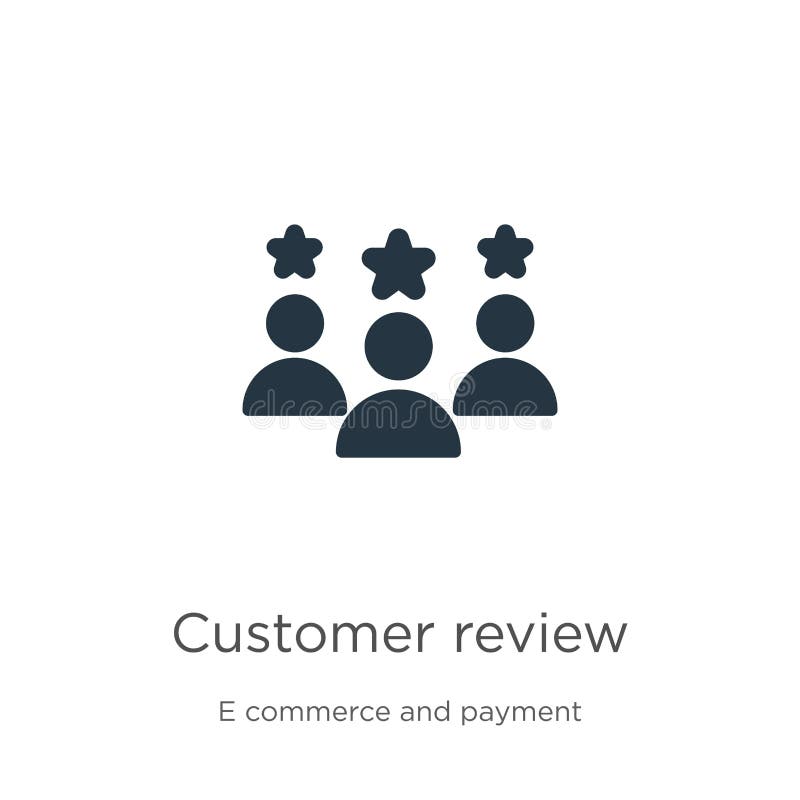 Customer Review Icon Vector. Trendy Flat Customer Review Icon from E ...