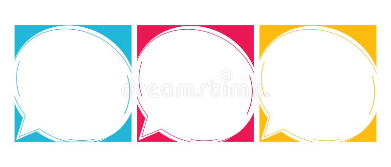 Customer Review Speech Bubble Quote Template Set. Speech Bubbles with a ...